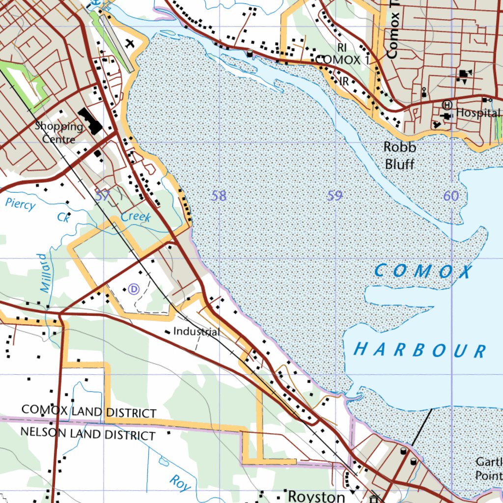 Comox (092F10 CanTopo) Map by Natural Resources Canada | Avenza Maps