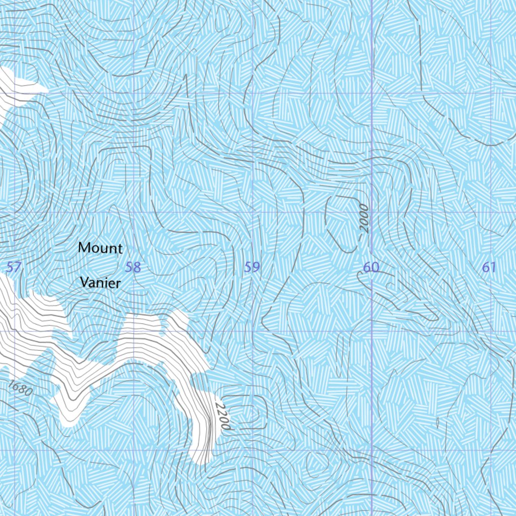 Mount Vanier (340E03 CanTopo) Map by Natural Resources Canada | Avenza Maps