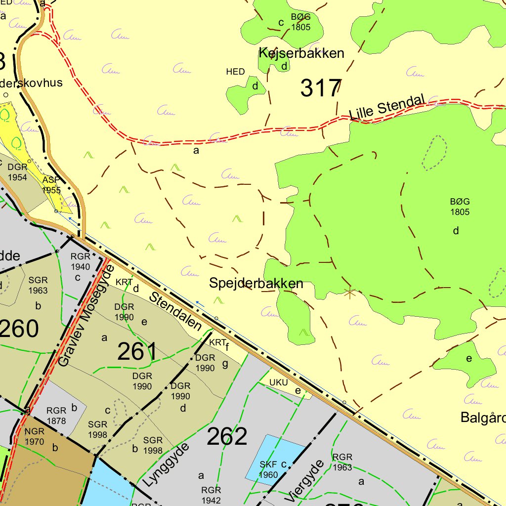 Naturstyrelsen Rold Skov Map by Danish Ministry of the Environment ...