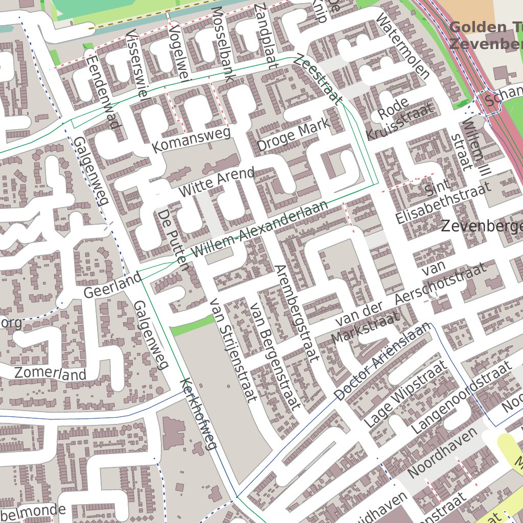 OSM Graphic Vector Map Level 12 (2100-1359) by Aquaterra NV | Avenza Maps