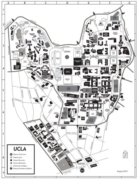 UCLA Campus Map (Grayscale) by Avenza Systems Inc. | Avenza Maps