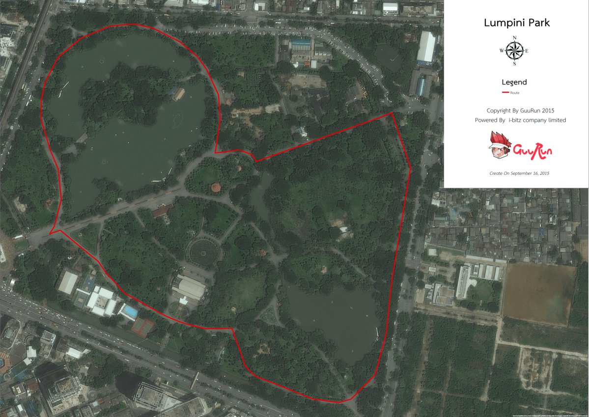 Lumpini Park Map by i-bitz company limited | Avenza Maps
