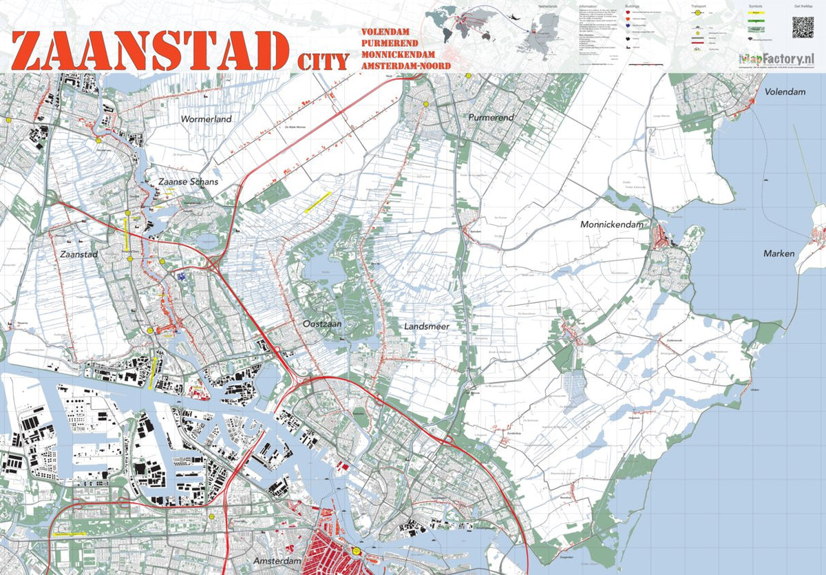 Zaanstad Travel Map 2022 by Mapfactory | Avenza Maps