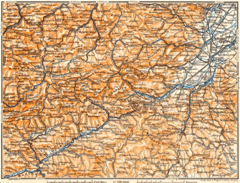 Schneeberg, Semmering and Mürztal, 1911 Map by Waldin | Avenza Maps
