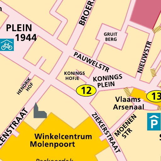 Nijmegen Centrum stadsplattegrond NL Map by BosmaGrafiek.nl | Avenza Maps