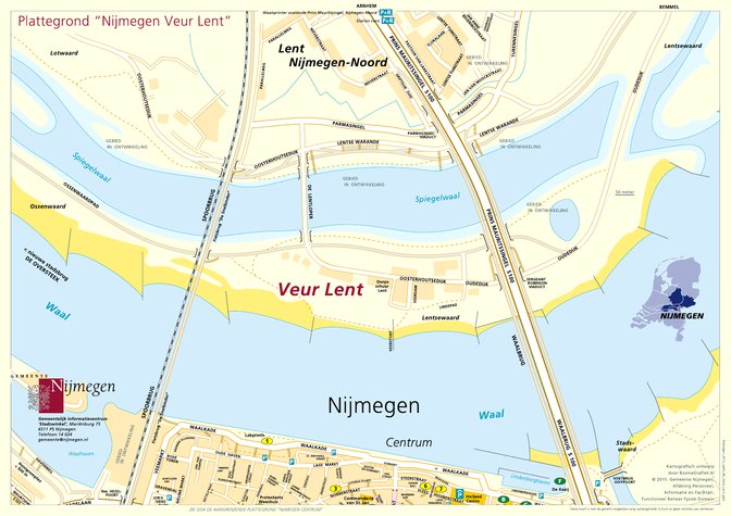 Nijmegen Veur Lent stadsplattegrond NL Map by BosmaGrafiek.nl | Avenza Maps