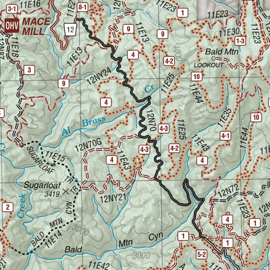 Eldorado National Forest Travel Opportunity Guide (North) Map by US ...