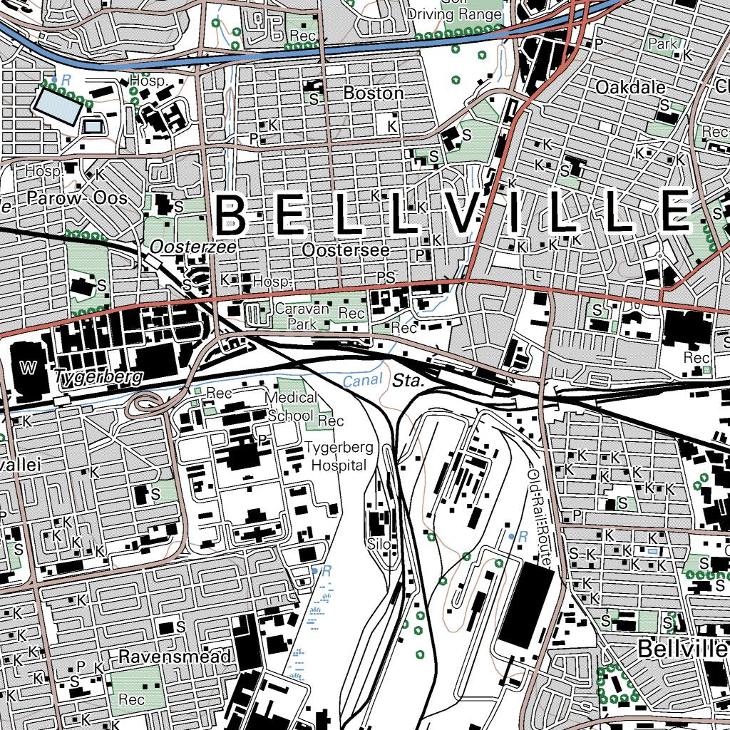 3318DC BELLVILLE Map by Chief Directorate: National Geo-spatial ...