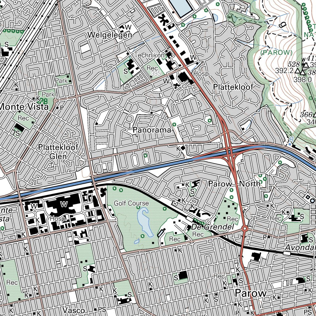 3318DC BELLVILLE Map by Chief Directorate: National Geo-spatial ...