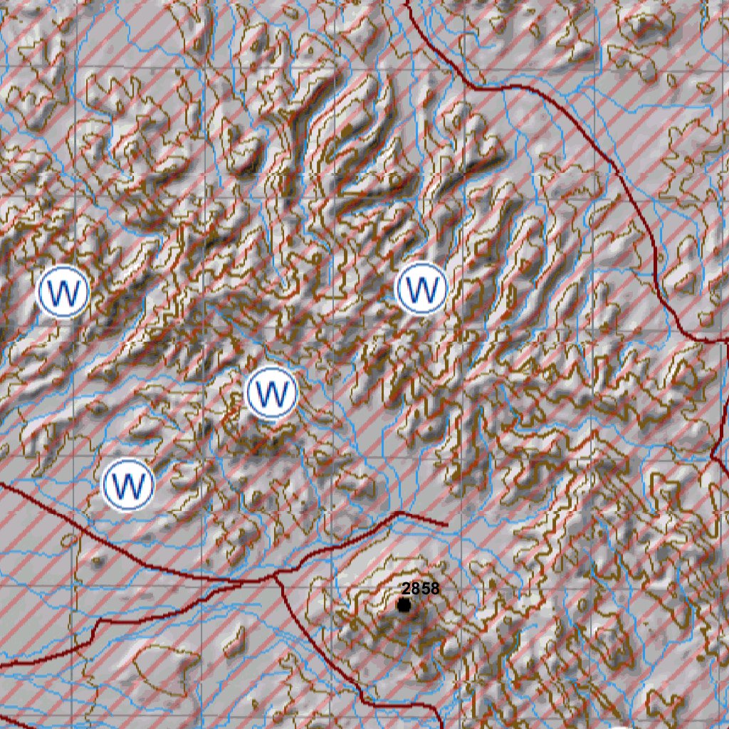 HuntData Arizona Land Ownership Unit 40B E-C Map by HuntData LLC ...