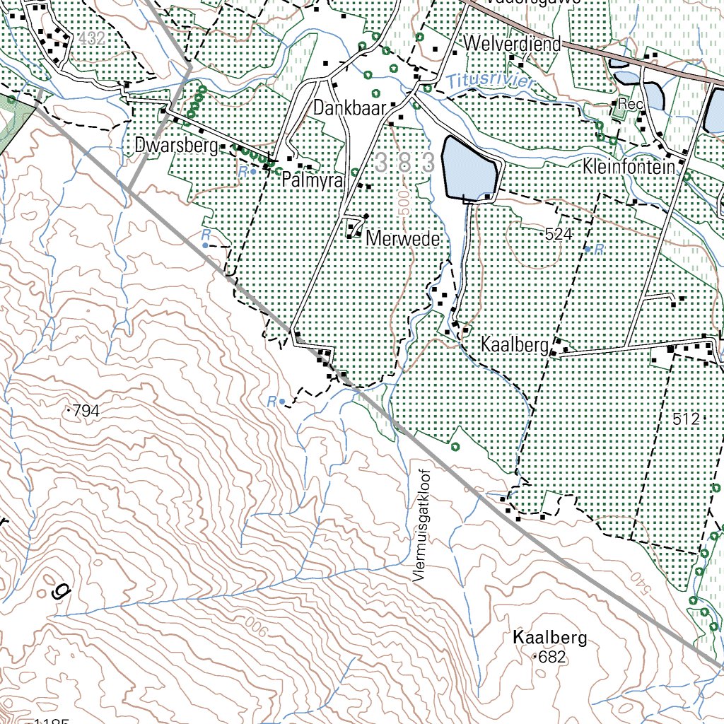 3319AD CERES (4th Edition) Map by Chief Directorate: National Geo ...