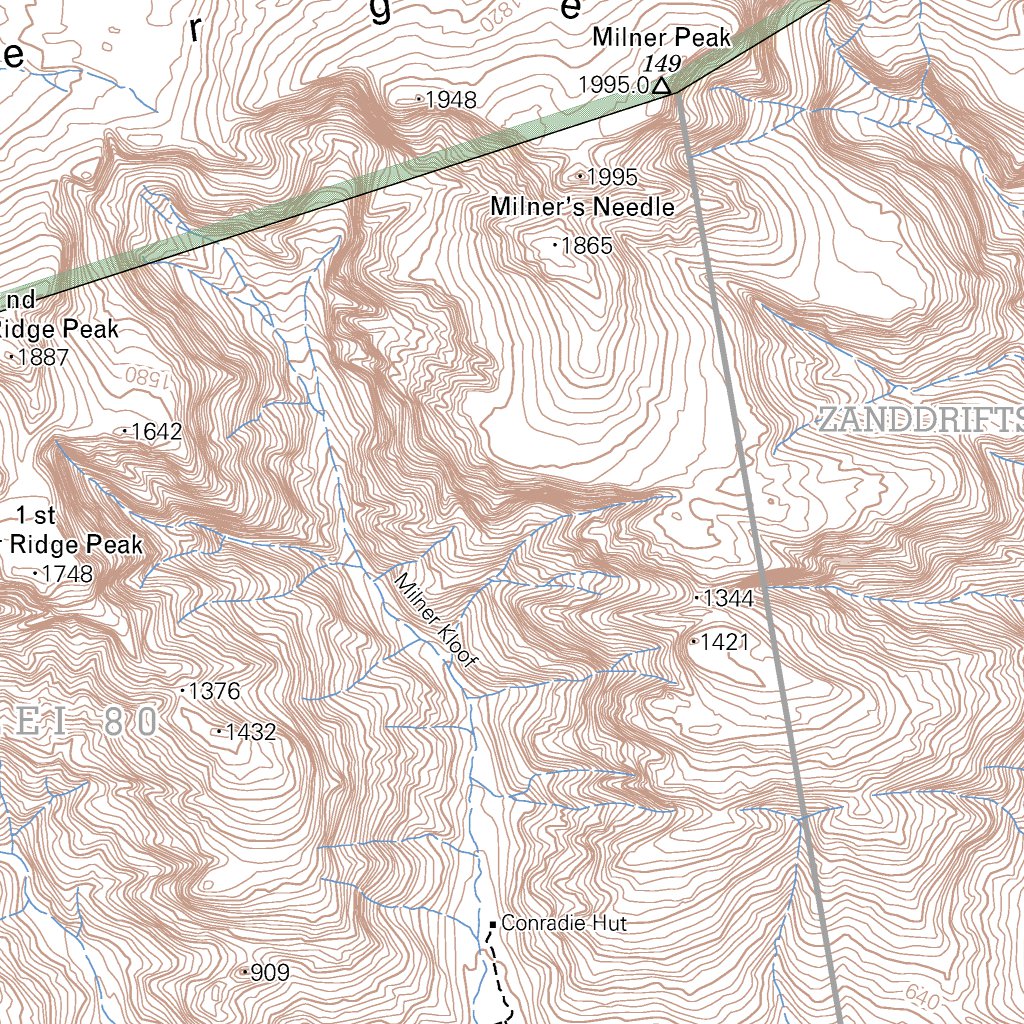 3319AD CERES (4th Edition) Map by Chief Directorate: National Geo ...