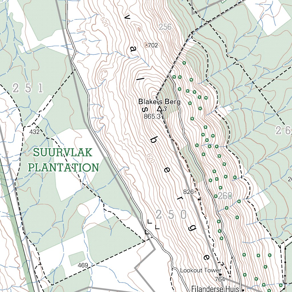 3319AC TULBAGH (4th Edition) Map by Chief Directorate: National Geo ...