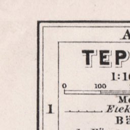 Teplitz (Teplice) town plan, 1910 Map by Waldin | Avenza Maps