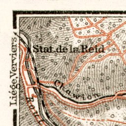 Spa town plan, 1909 Map by Waldin | Avenza Maps