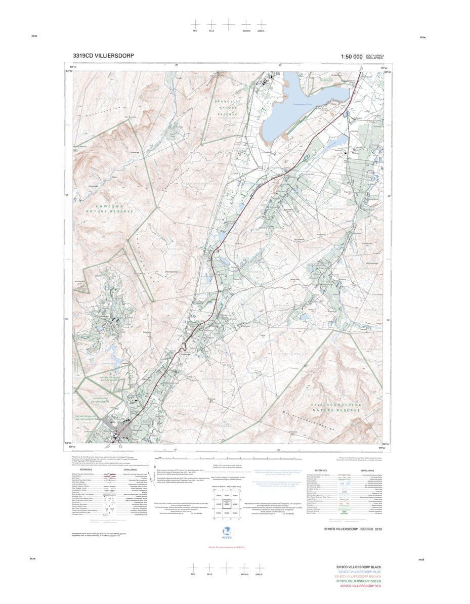 3319CD VILLIERSDORP Map by Chief Directorate: National Geo-spatial ...