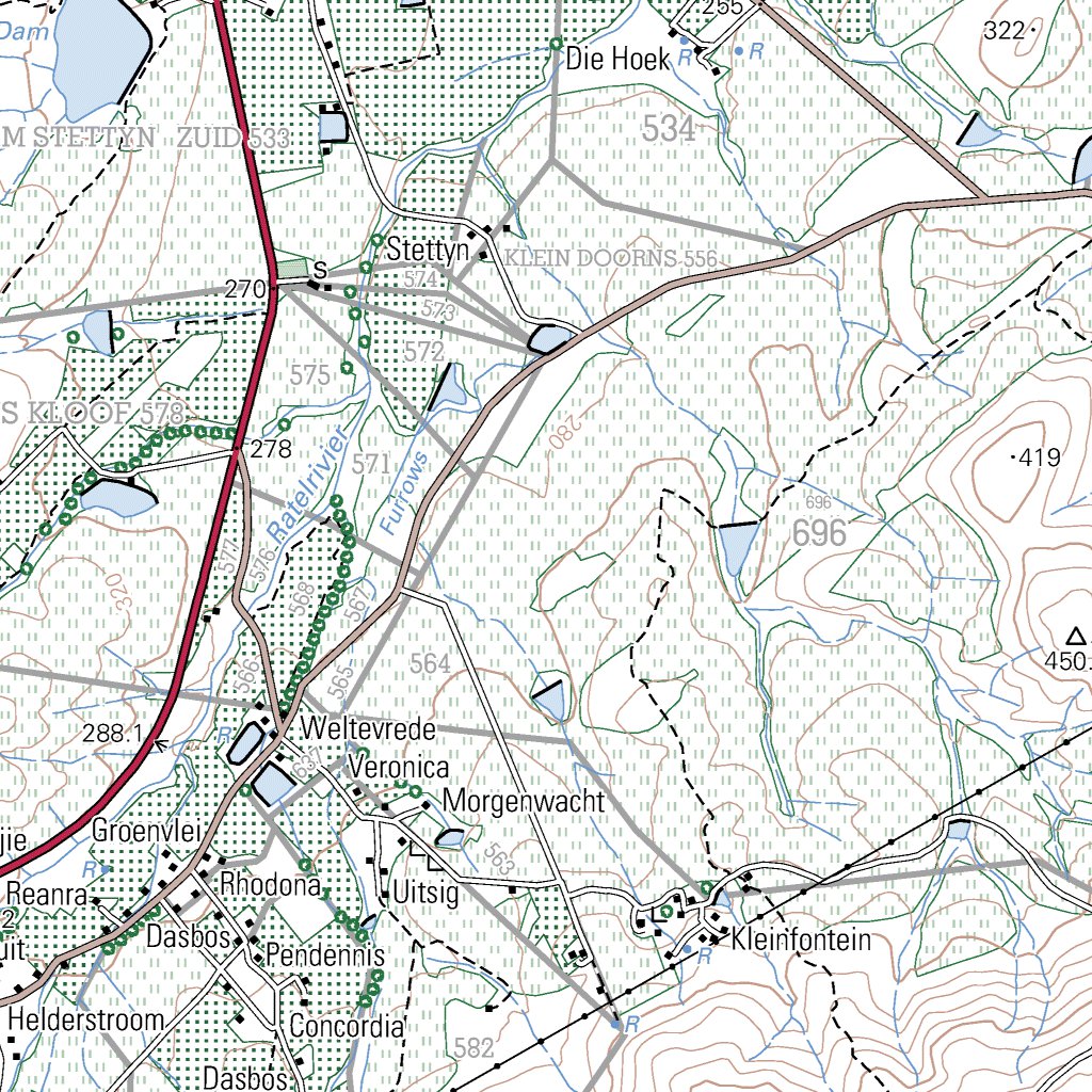 3319CD VILLIERSDORP Map by Chief Directorate: National Geo-spatial ...