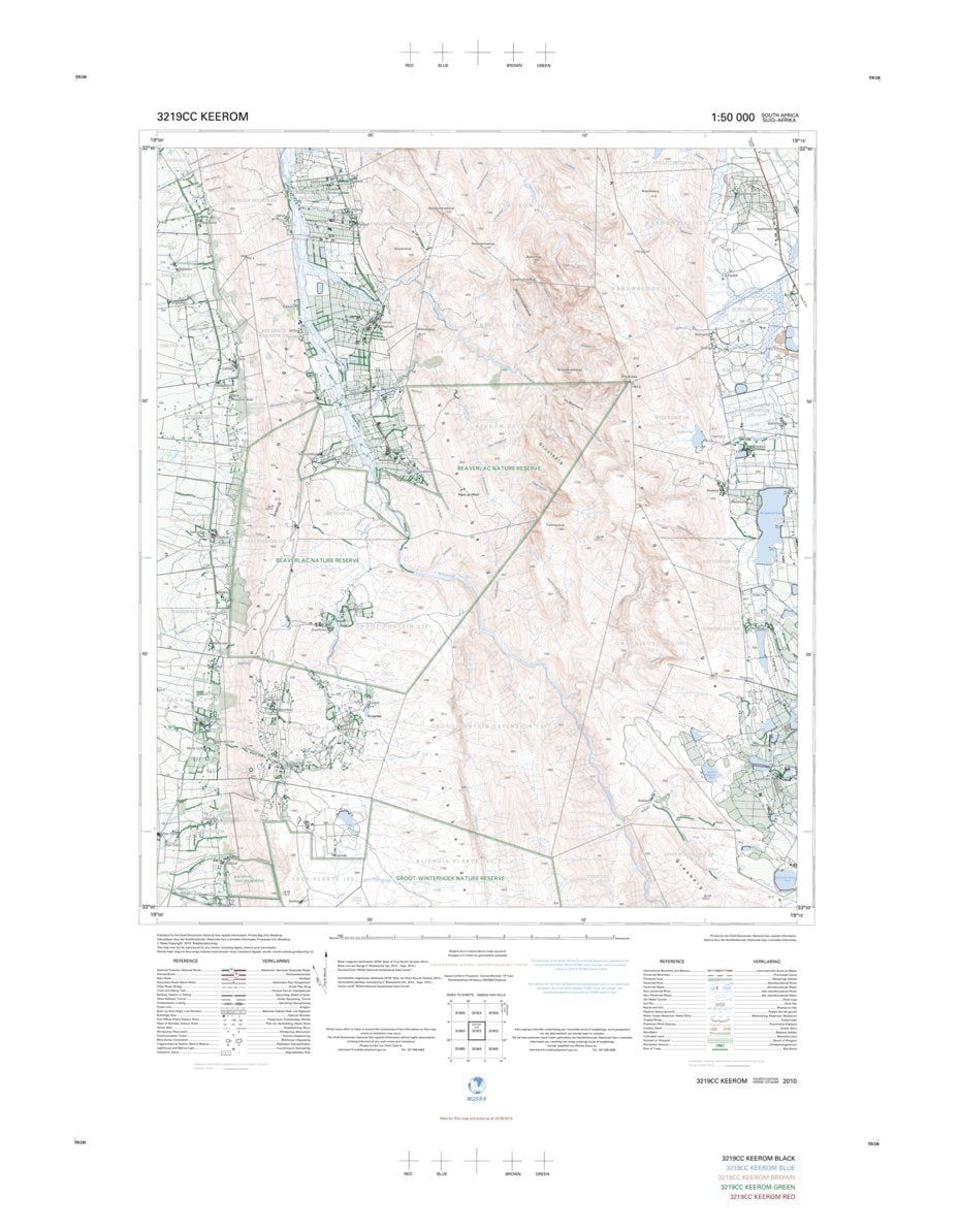 3219CC KEEROM Map by Chief Directorate: National Geo-spatial ...