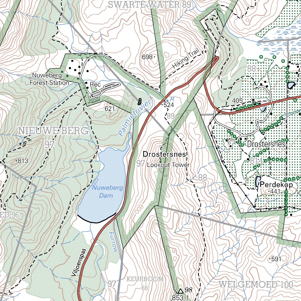 3419AA GRABOUW (4th Edition) Map by Chief Directorate: National Geo ...