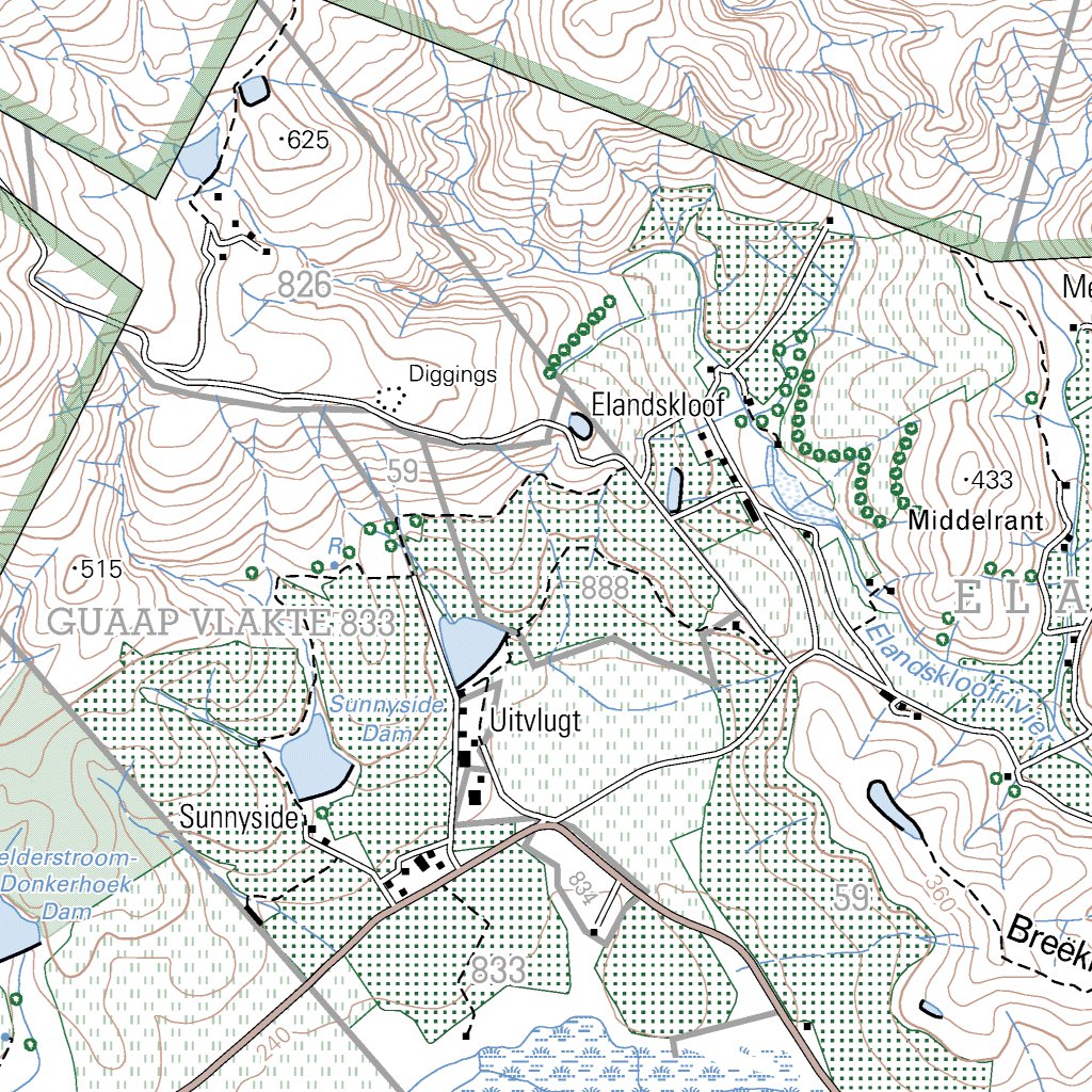3419AB CALEDON (5th Edition) Map by Chief Directorate: National Geo ...