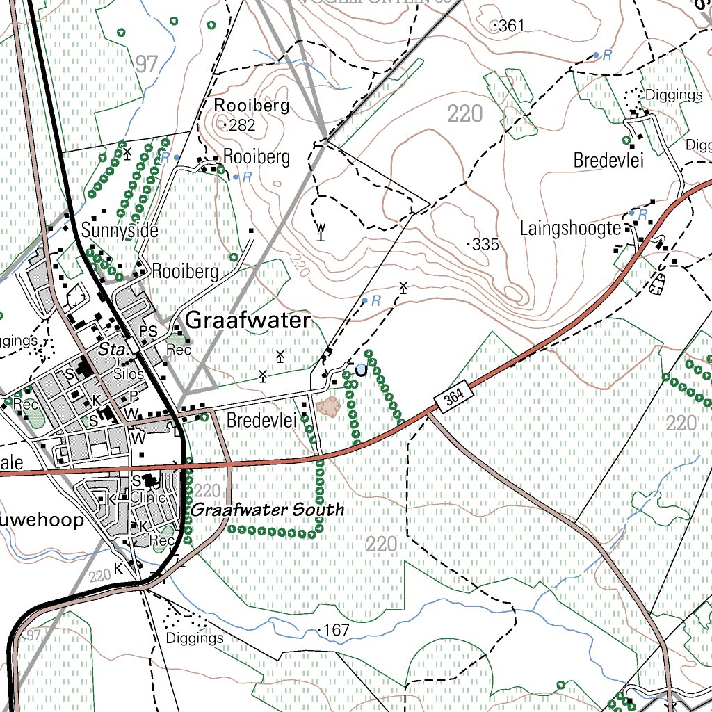 3218BA GRAAFWATER Map by Chief Directorate: National Geo-spatial ...
