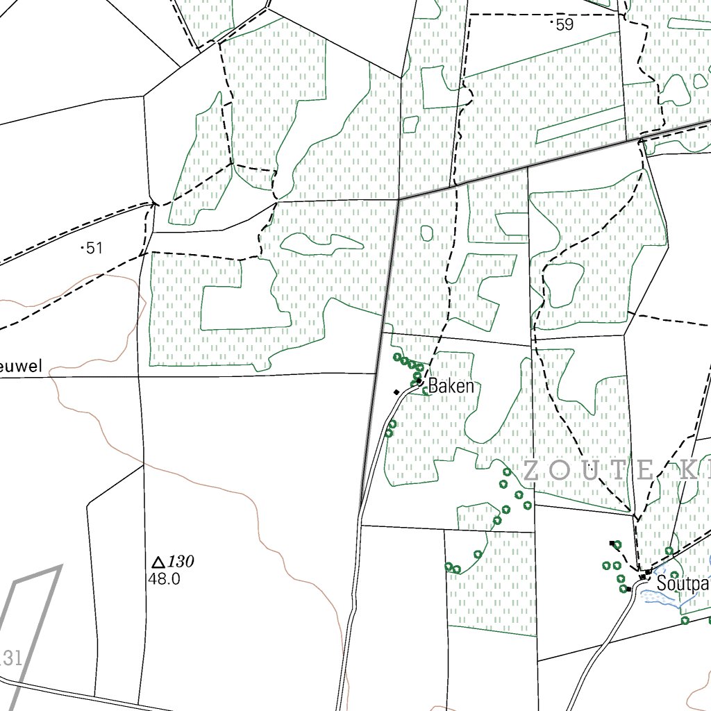 3218CD BERGRIVIER (5th Edition) Map by Chief Directorate: National Geo ...