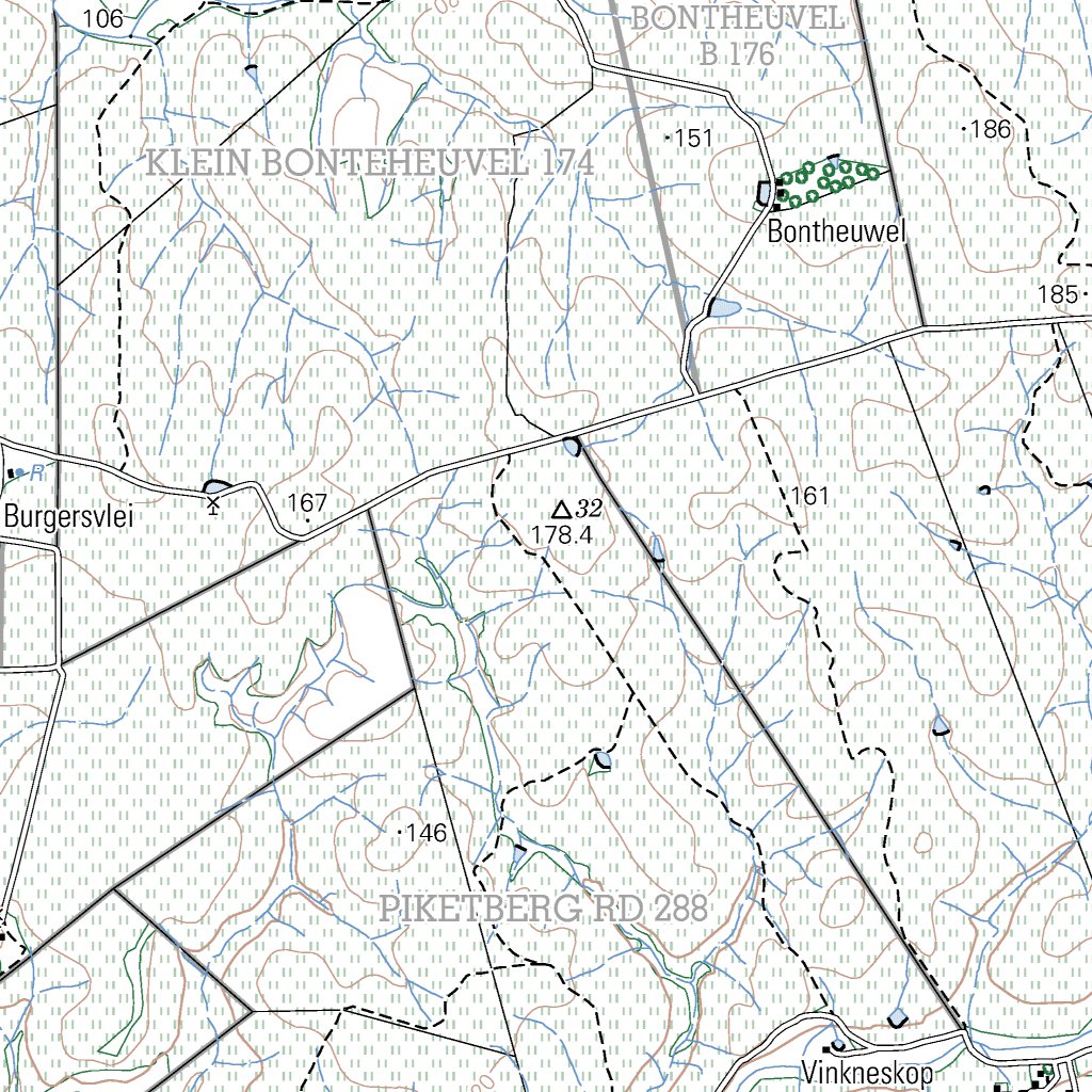 3218DD PIKETBERG Map by Chief Directorate: National Geo-spatial ...