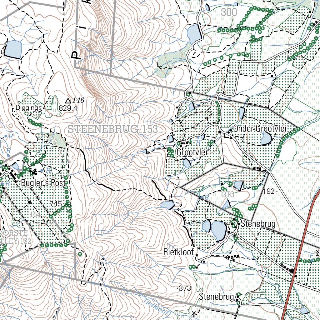 3218DD PIKETBERG Map by Chief Directorate: National Geo-spatial ...