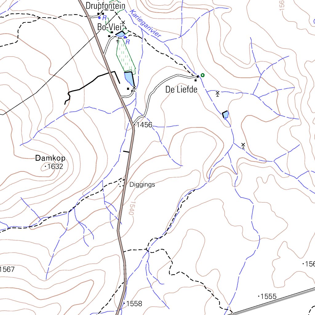 3220BA ROOI-UITSPANNING Map by Chief Directorate: National Geo-spatial ...