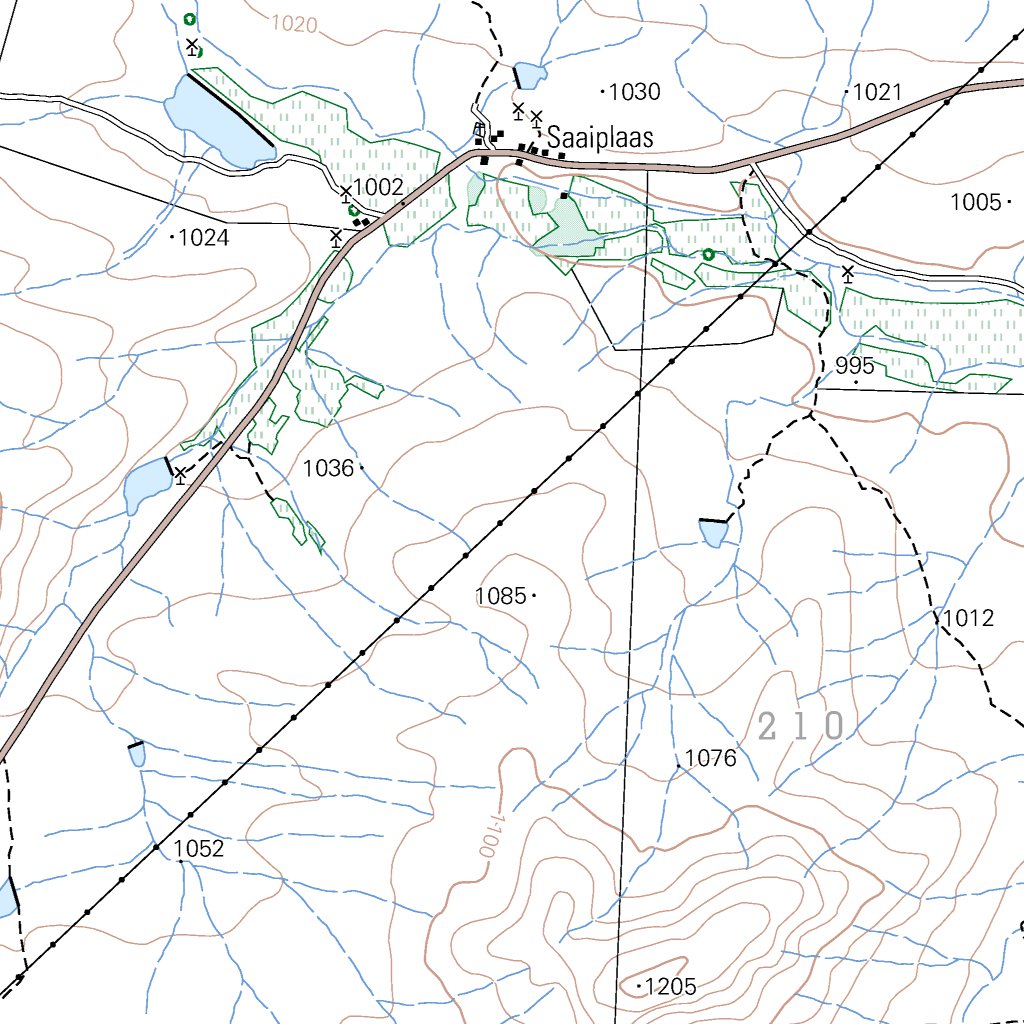 3220DC SWARTLAND Map by Chief Directorate: National Geo-spatial ...