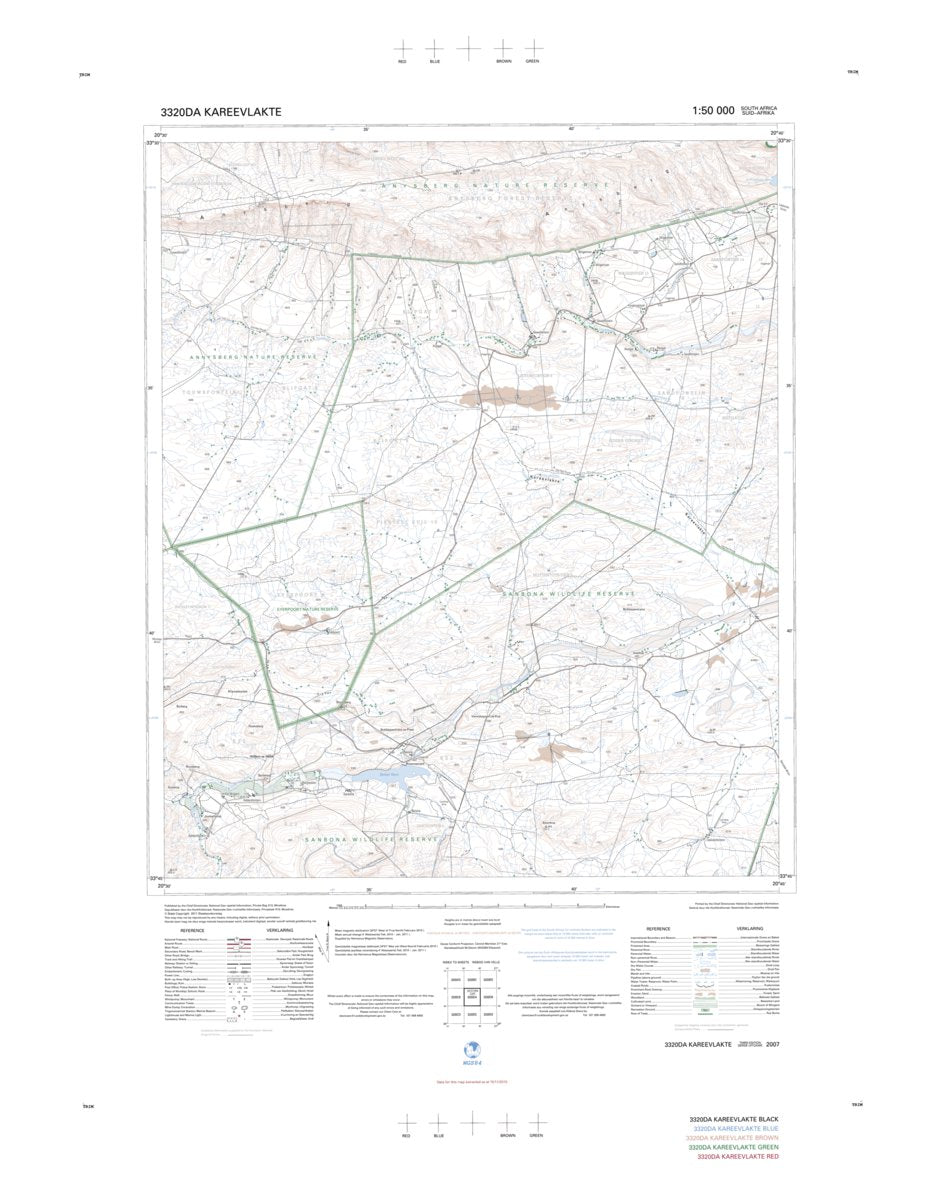 3320DA KAREEVLAKTE Map by Chief Directorate: National Geo-spatial ...