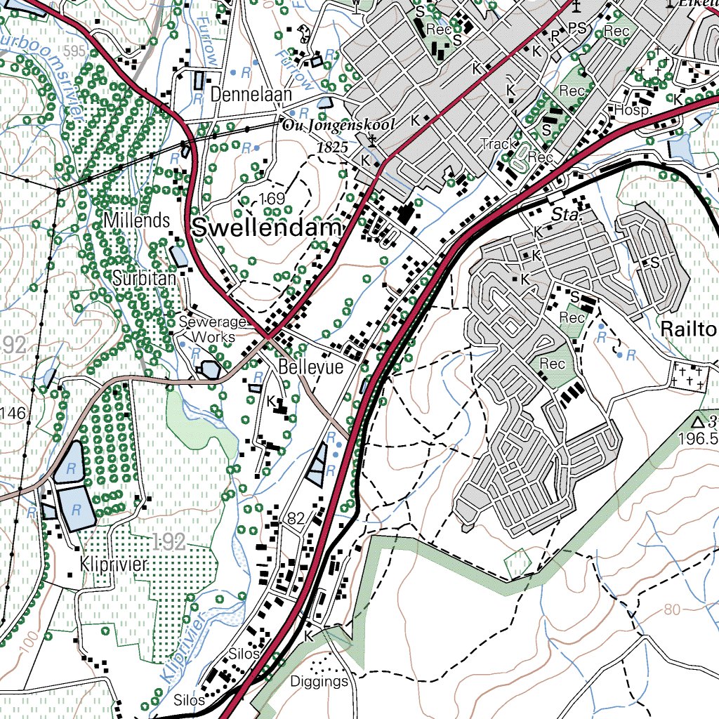 3420AB SWELLENDAM (4th Edition) Map by Chief Directorate: National Geo ...