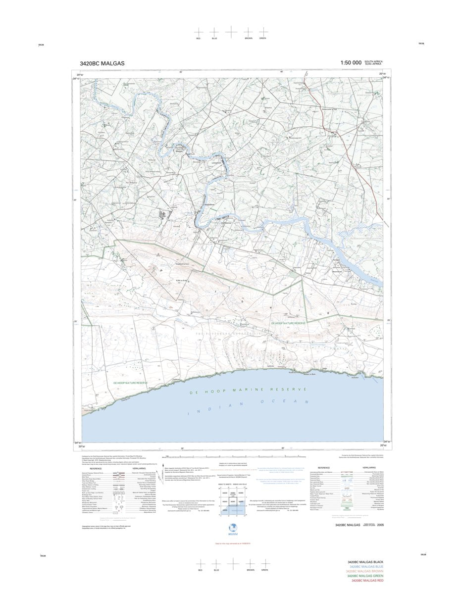 3420BC MALGAS Map by Chief Directorate: National Geo-spatial ...