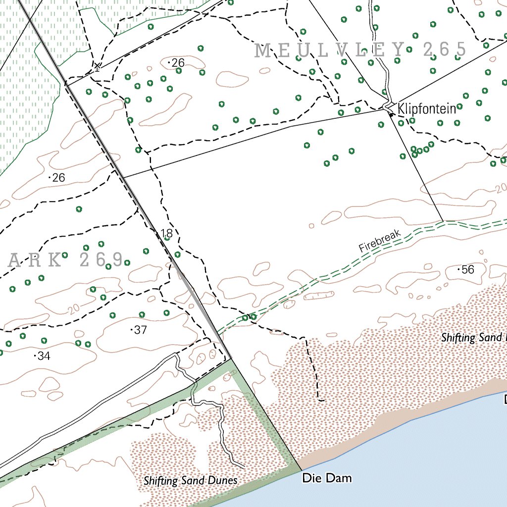 3420CA & 3420CC BREDASDORP Map by Chief Directorate: National Geo ...