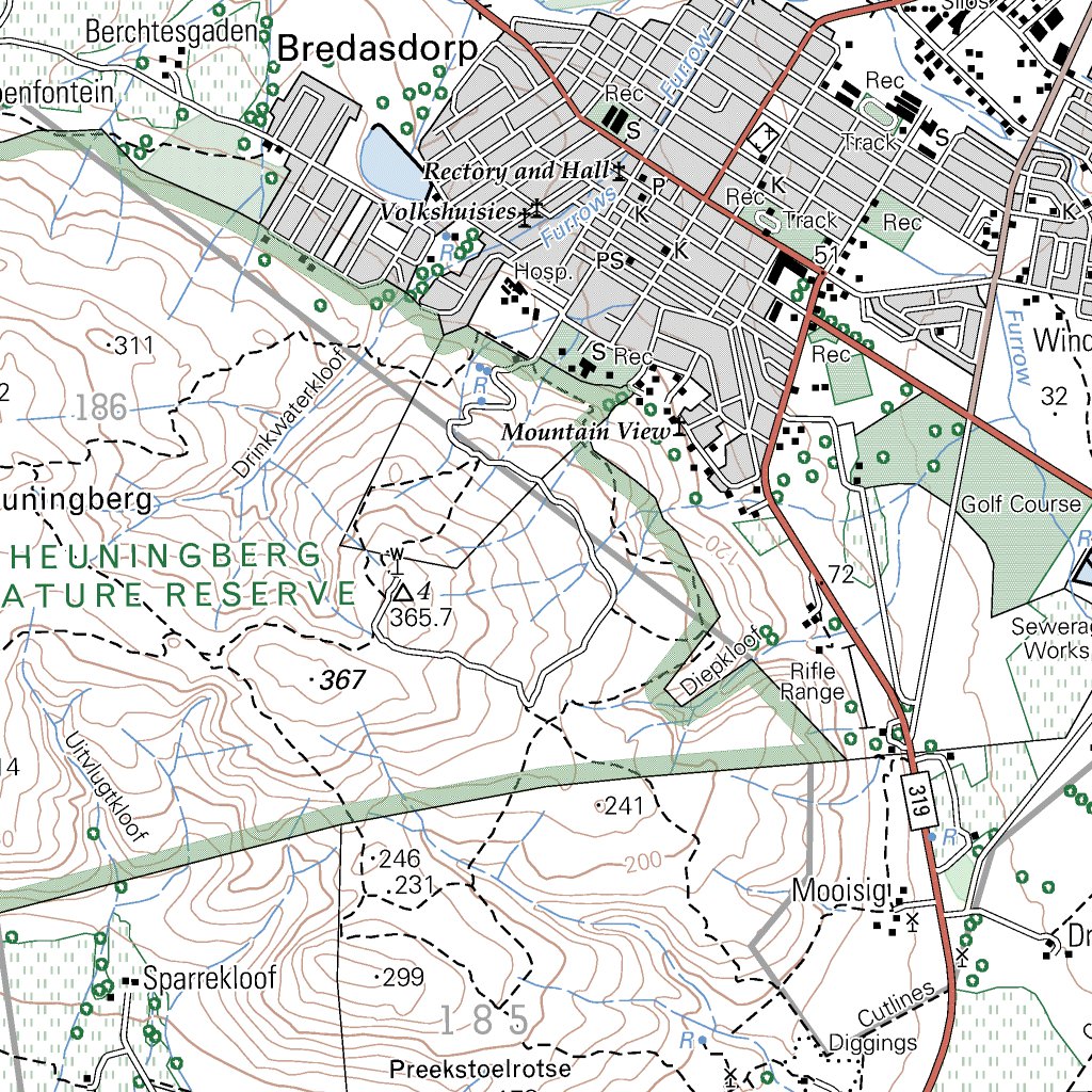 3420CA & 3420CC BREDASDORP Map by Chief Directorate: National Geo ...