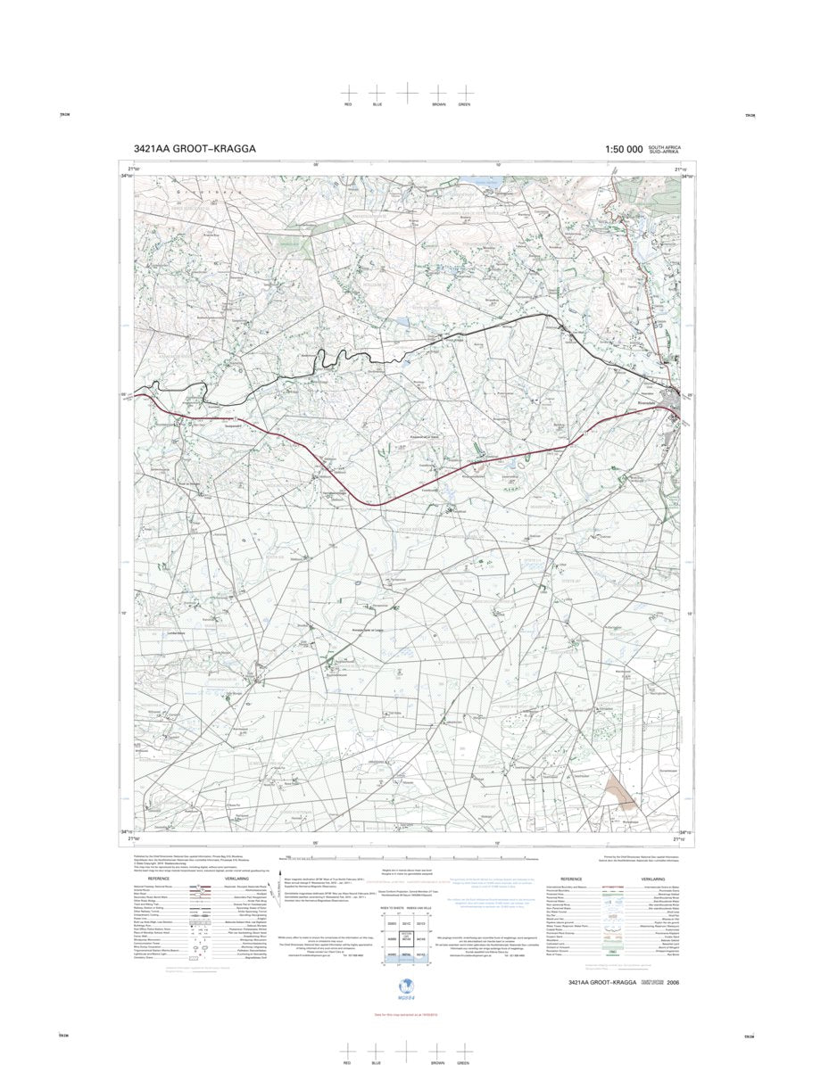 3421AA GROOT-KRAGGA Map by Chief Directorate: National Geo-spatial ...
