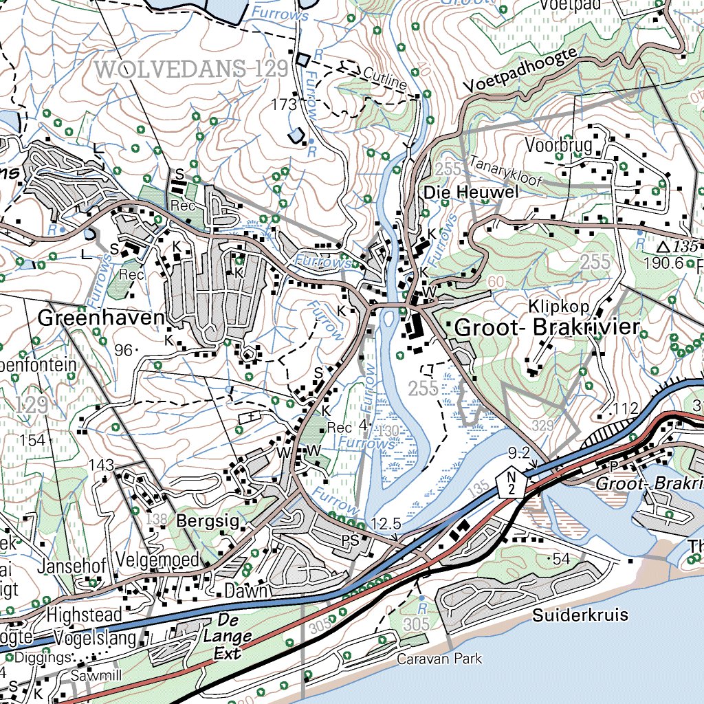 3422AA MOSSEL BAY Map by Chief Directorate: National Geo-spatial ...