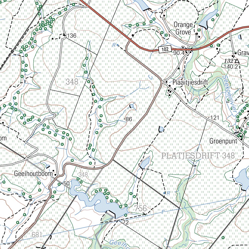 3424BA KRUISFONTEIN Map by Chief Directorate: National Geo-spatial ...