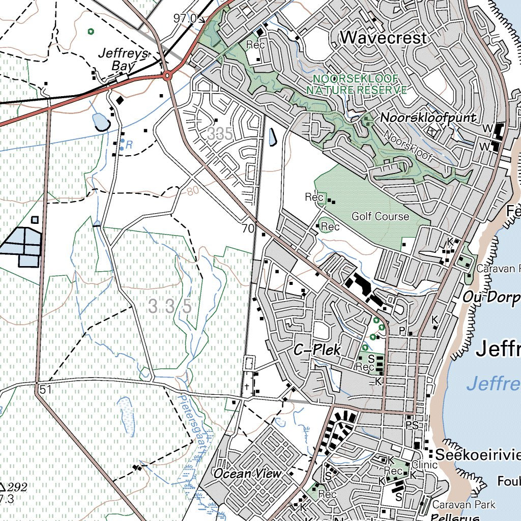 3424BB HUMANSDORP Map by Chief Directorate: National Geo-spatial ...