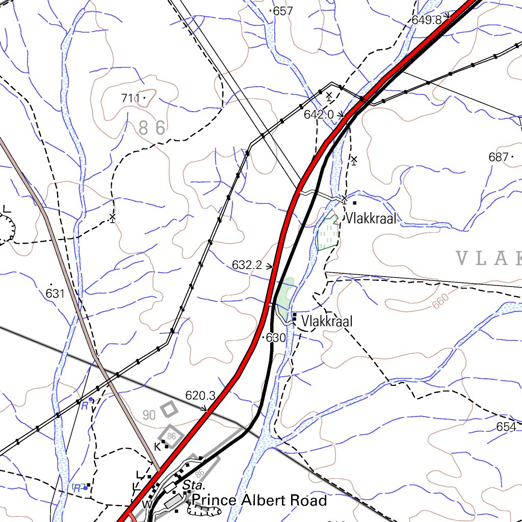 3221DC PRINCE ALBERT ROAD Map by Chief Directorate: National Geo ...