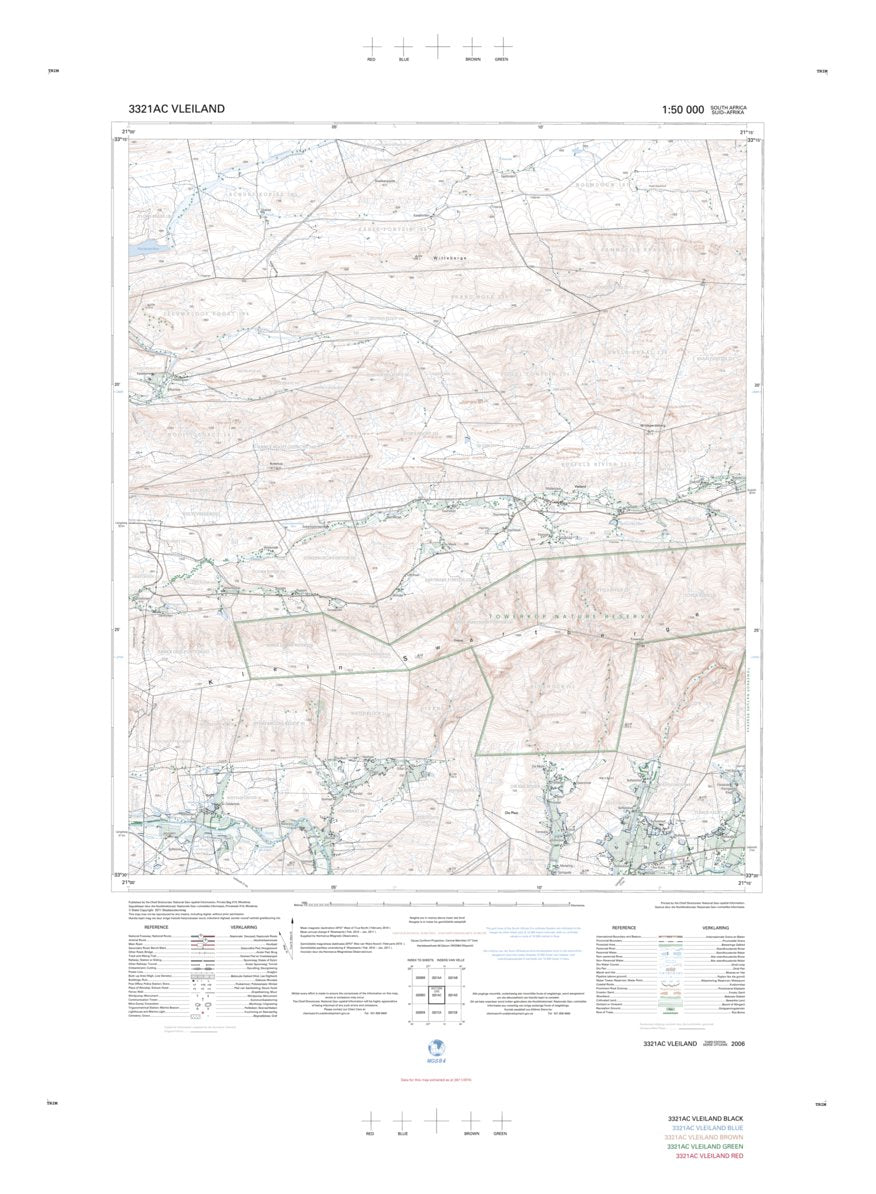 3321AC VLEILAND Map by Chief Directorate: National Geo-spatial ...