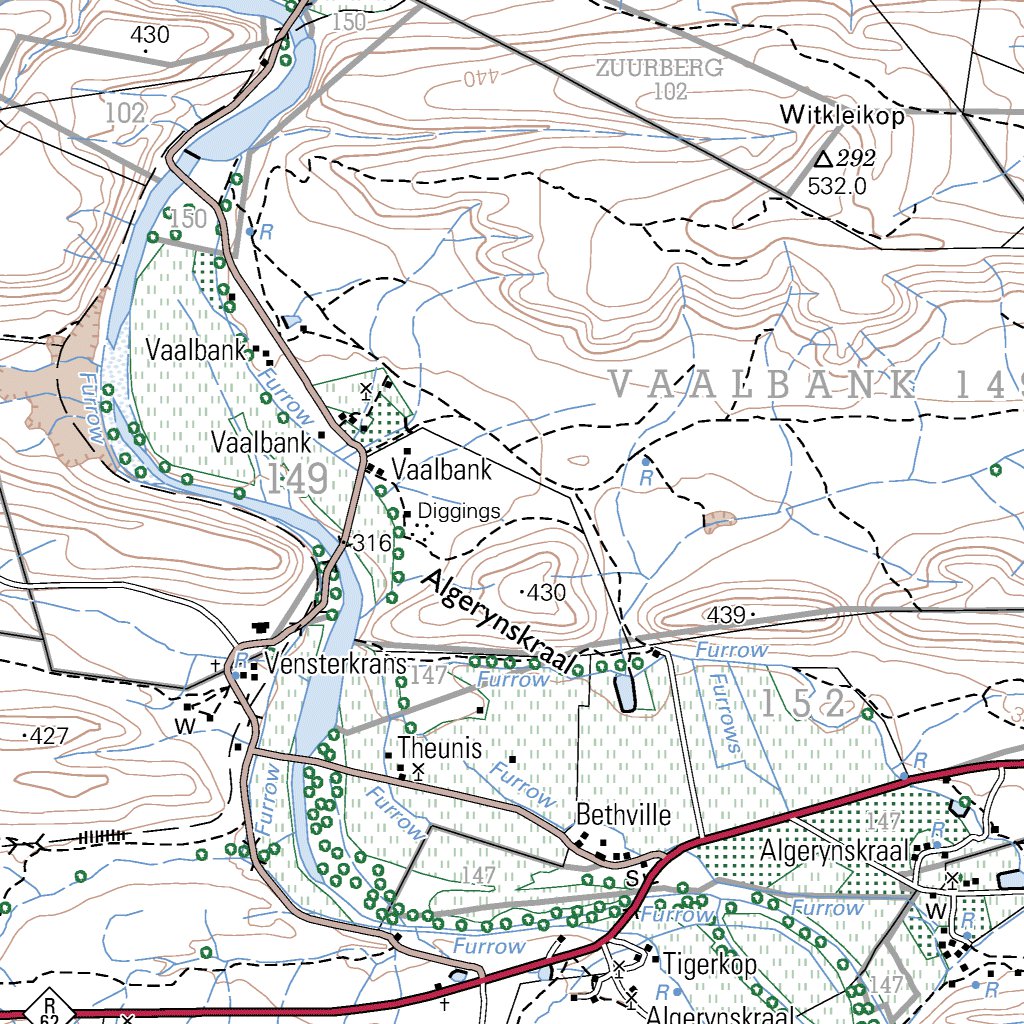 3321CA TOUWSRIVIER Map by Chief Directorate: National Geo-spatial ...