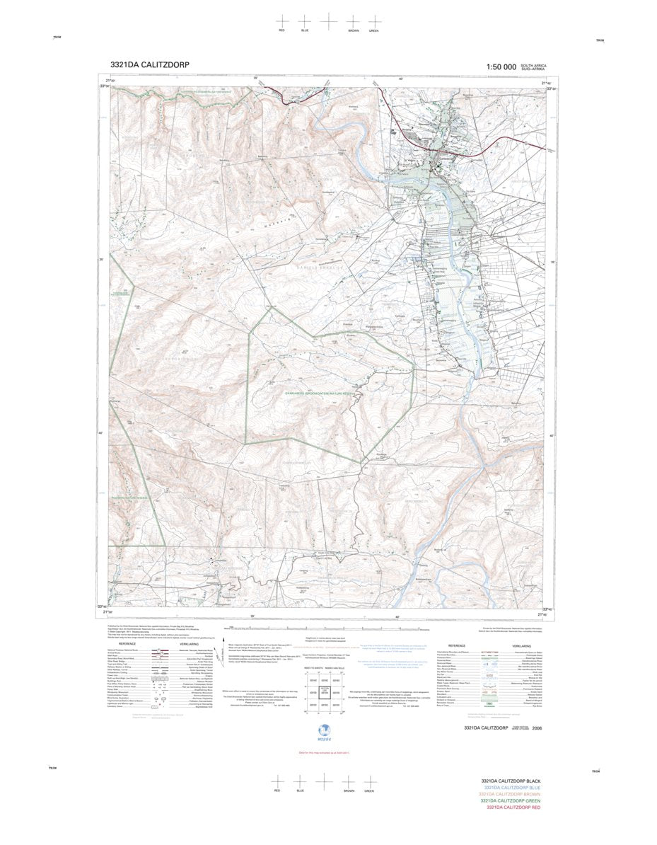 3321DA CALITZDORP Map by Chief Directorate: National Geo-spatial ...