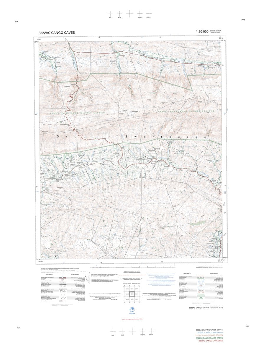 3322AC CANGO CAVES Map by Chief Directorate: National Geo-spatial ...