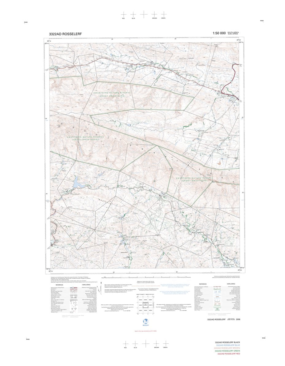 3322AD ROSSELERF Map by Chief Directorate: National Geo-spatial ...