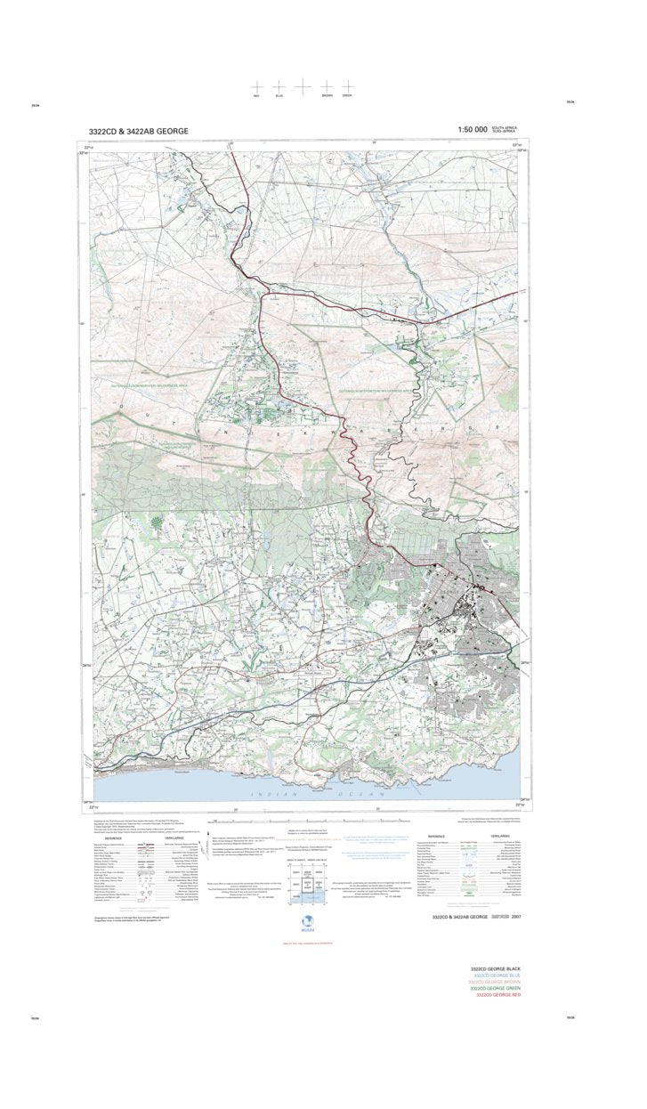 3322CD & 3422AB GEORGE Map by Chief Directorate: National Geo-spatial ...