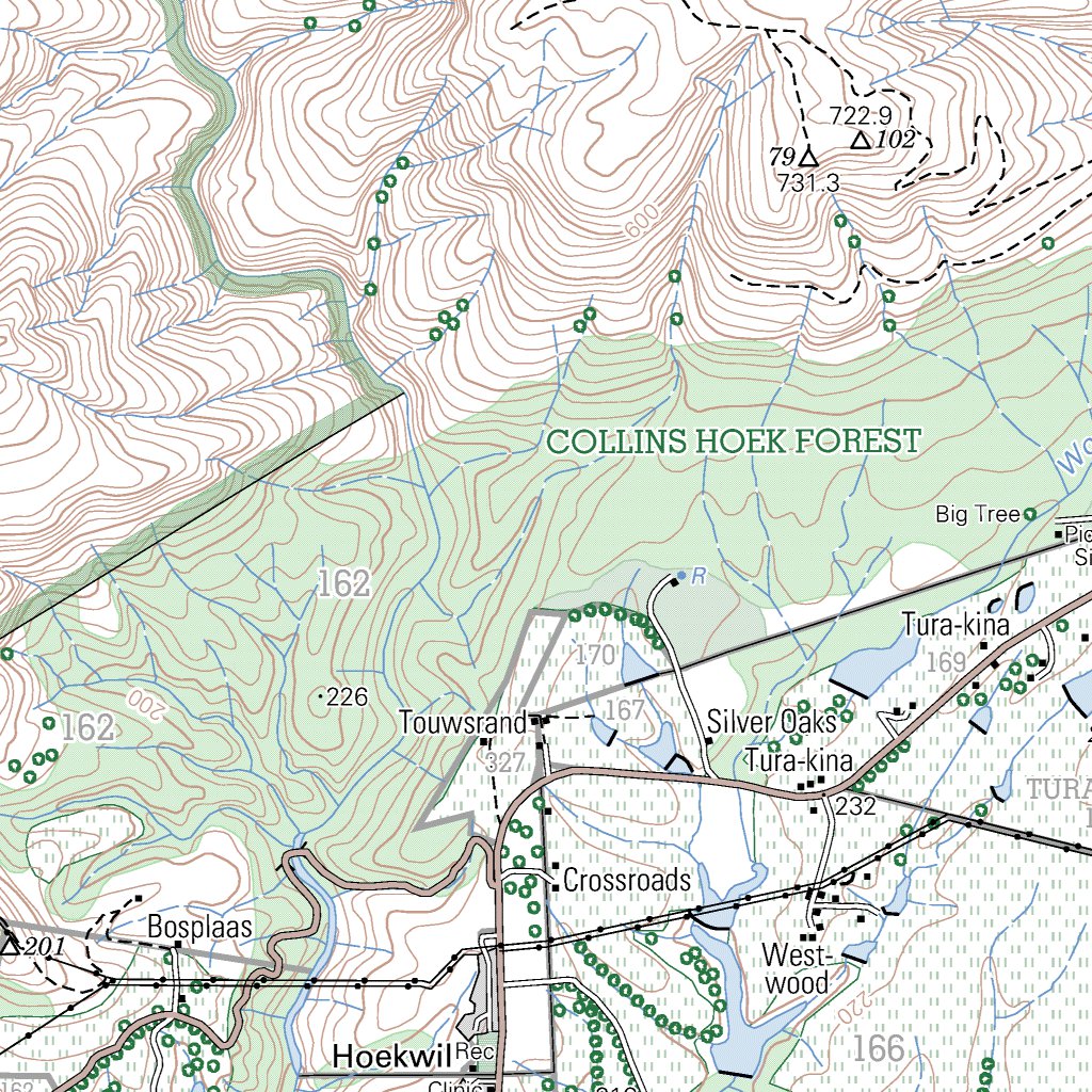 3322DC & 3422BA WILDERNESS Map by Chief Directorate: National Geo ...