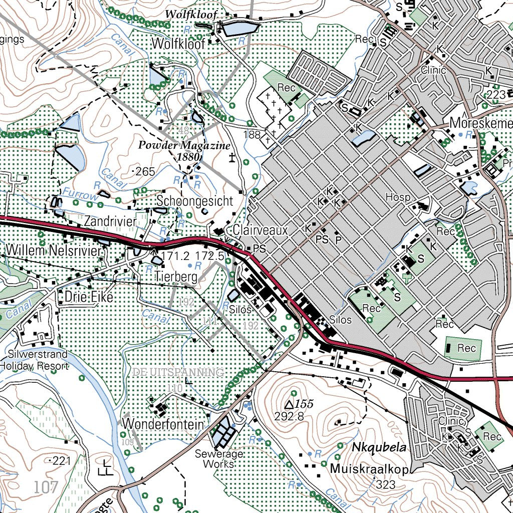 3319DD ROBERTSON Map by Chief Directorate: National Geo-spatial ...