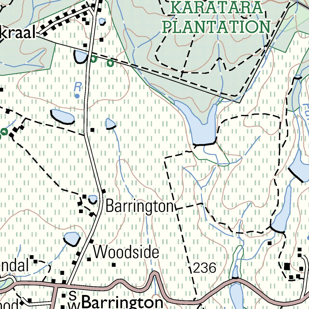 3322DD KARATARA Map by Chief Directorate: National Geo-spatial ...