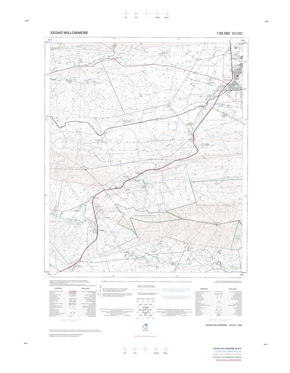 3323AD WILLOWMORE Map by Chief Directorate: National Geo-spatial ...